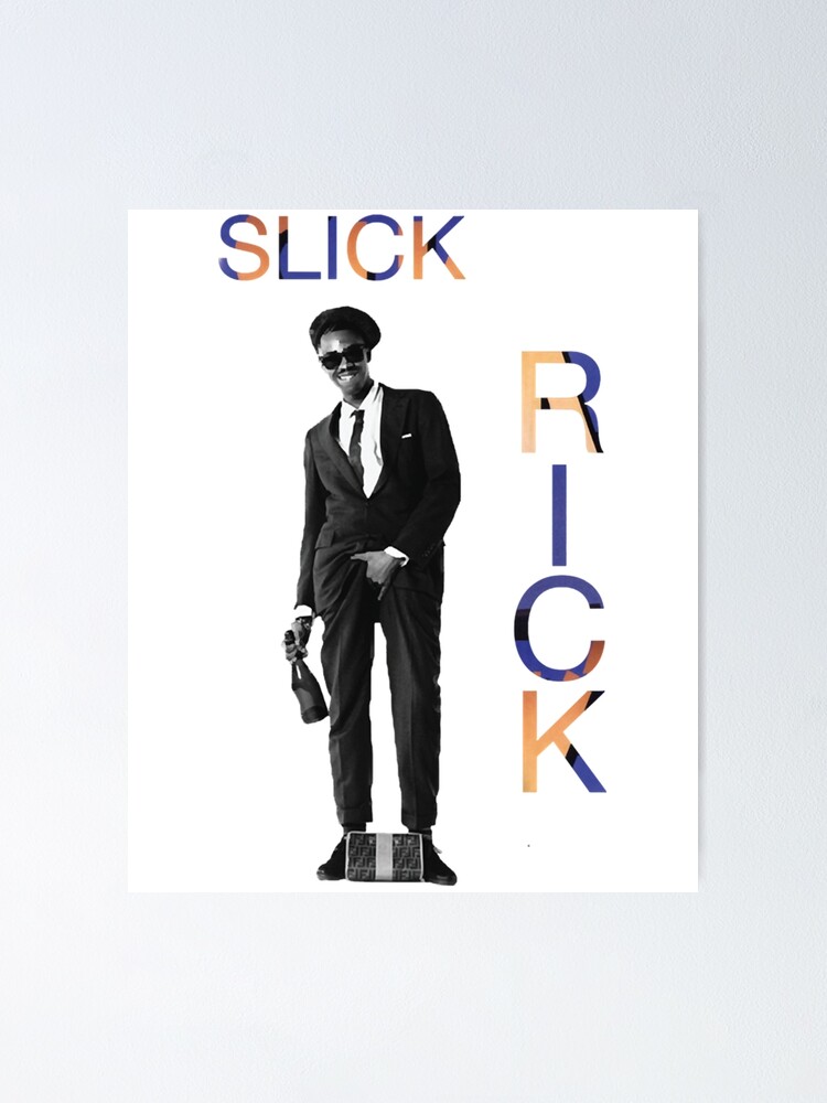 "A Rapper Record Producer Slick Rick " Poster for Sale by ...