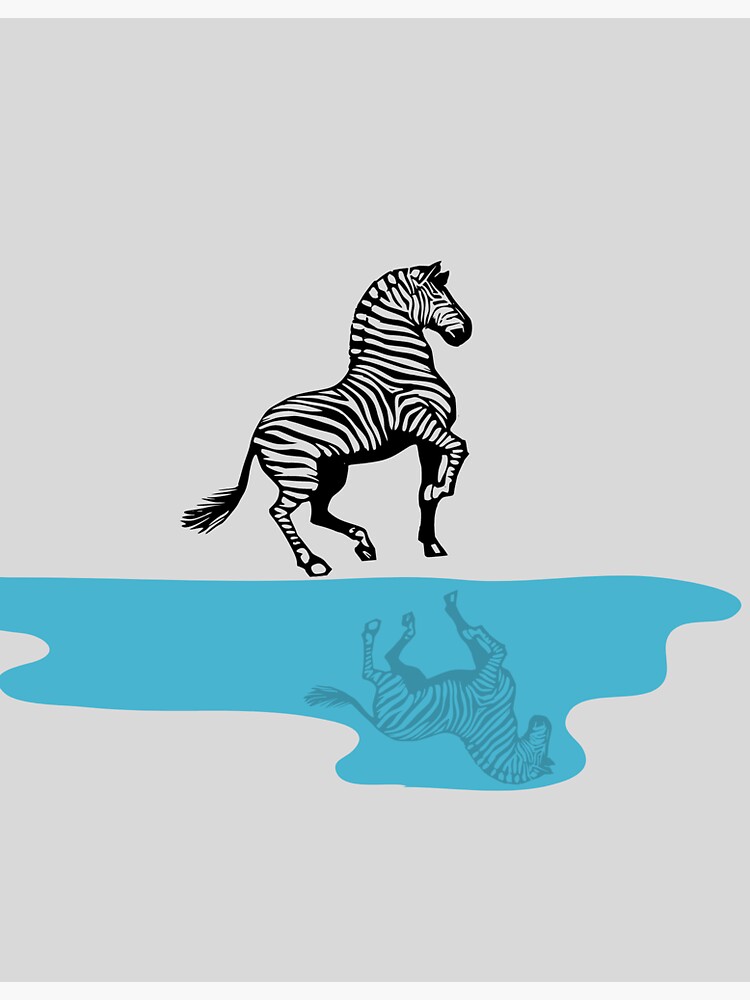 "Zebra sticker" Sticker for Sale by obliqdesign | Redbubble