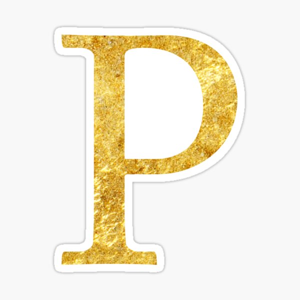 "Letter P" Sticker for Sale by coasthouse | Redbubble