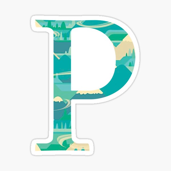 "Letter P" Sticker for Sale by coasthouse | Redbubble