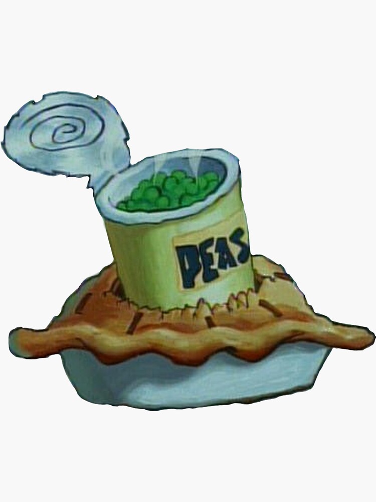 "Spongebob Pecan Pie " Sticker for Sale by thecaptainkay | Redbubble