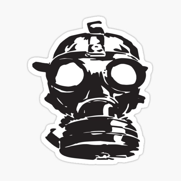 "Gas Mask" Sticker for Sale by EpicBeast | Redbubble