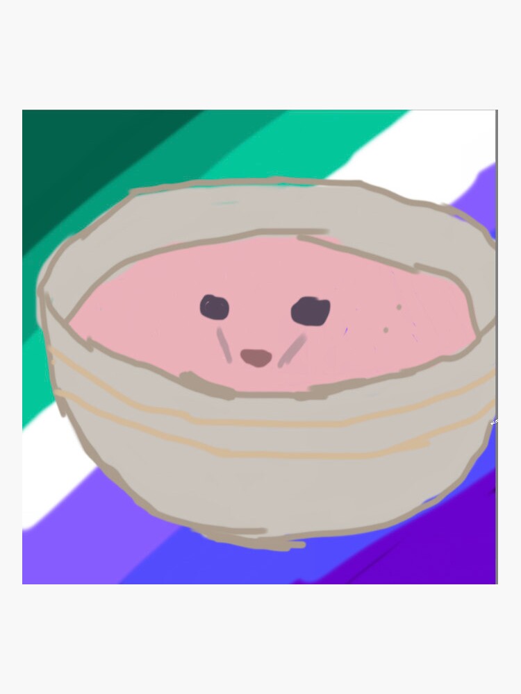 "MLM bingus soup print " Sticker for Sale by blueboy04 | Redbubble