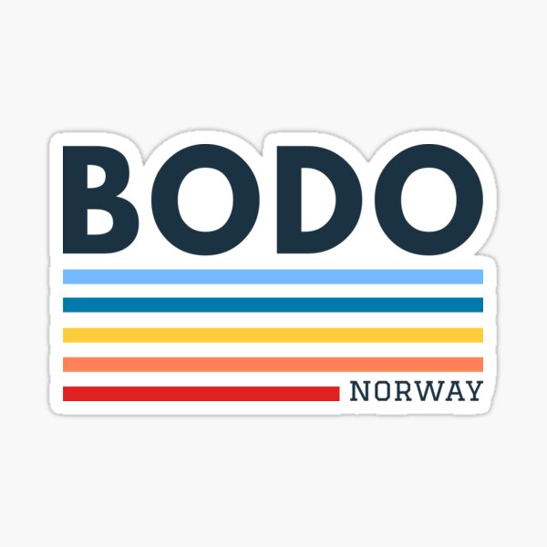 "Bodo Norway" Sticker for Sale by europelines | Redbubble