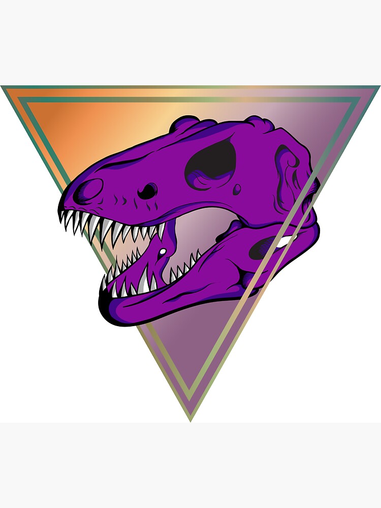 "dino skull" Sticker for Sale by kyounajeehan92 | Redbubble