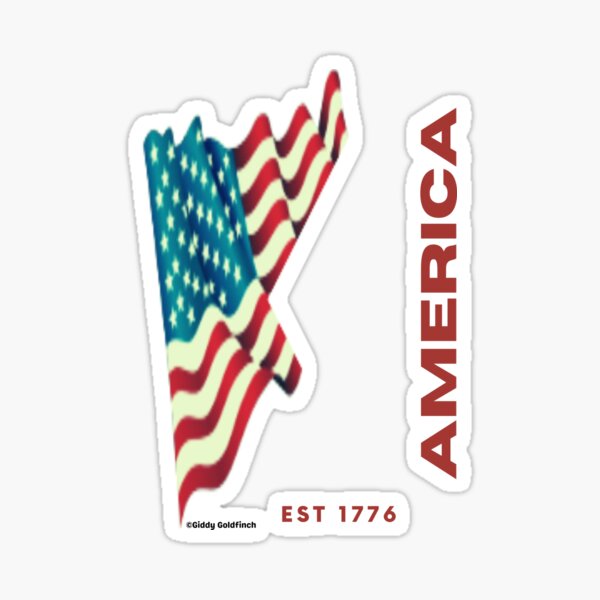 "Retro American Flag Liberty Flag Murica Flag" Sticker for Sale by ...