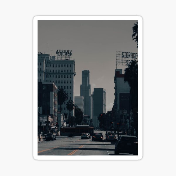 "The Streets of LA" Sticker for Sale by paytonmorgan | Redbubble