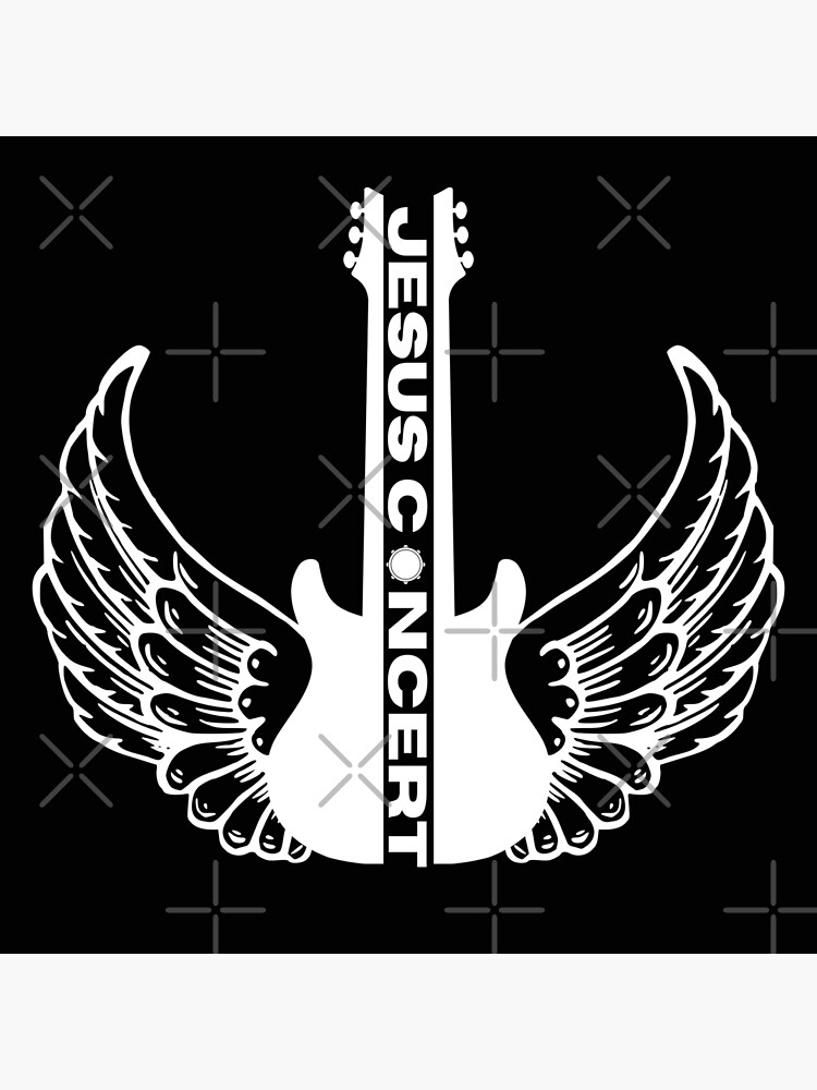 "JESUS CONCERT Guitar With Angelic Wings" Art Print by TheArtsyNana ...