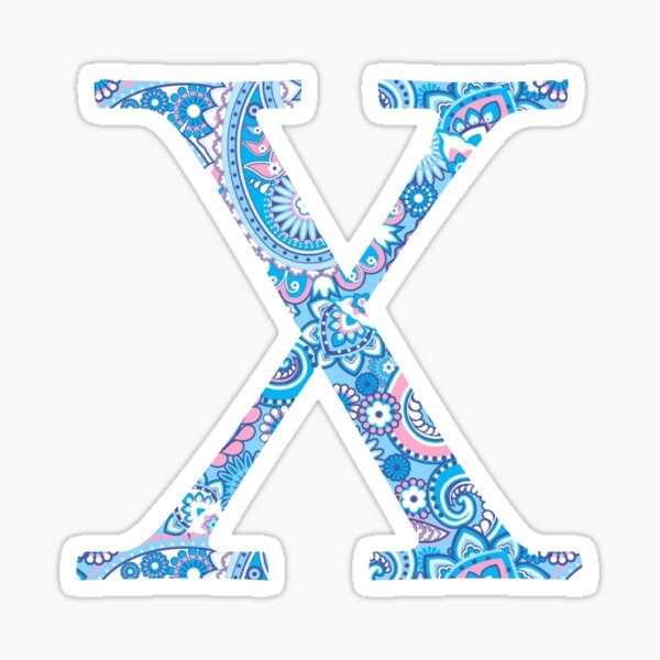 "Letter X" Sticker for Sale by coasthouse | Redbubble