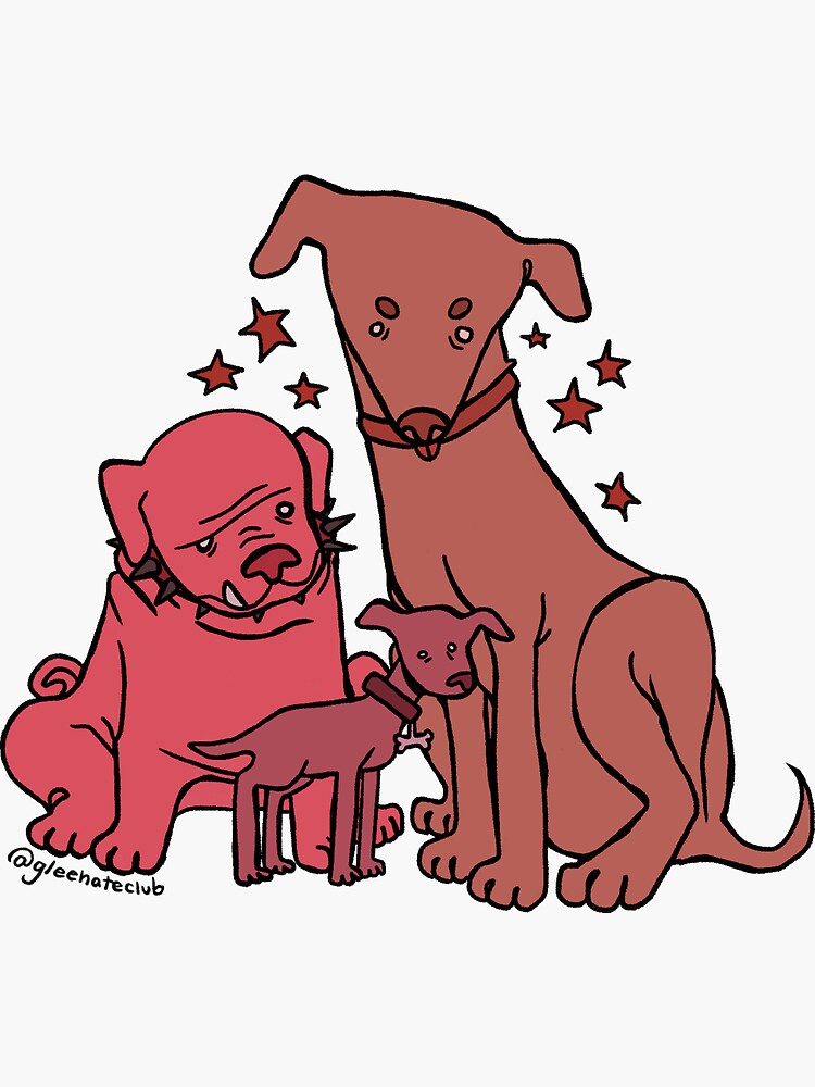 "dogz!!" Sticker for Sale by securitybird | Redbubble