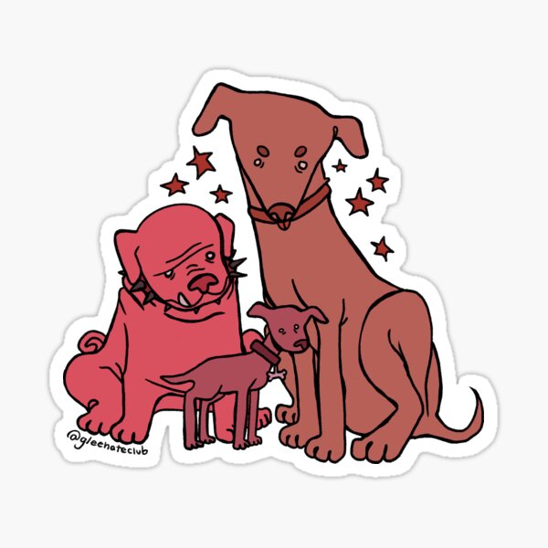 "dogz!!" Sticker for Sale by securitybird | Redbubble