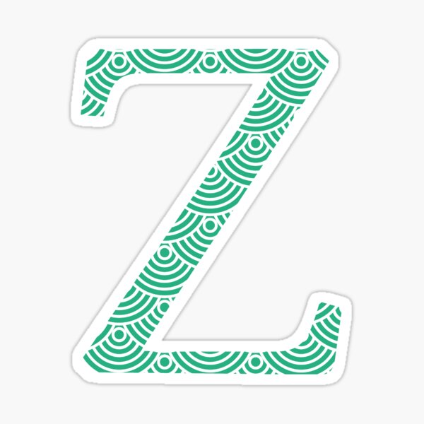 "Letter Z" Sticker by coasthouse | Redbubble