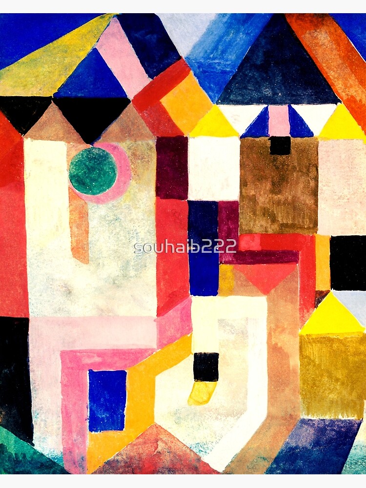 "Colorful Architecture (1917) Paul Klee, Abstract Geometric Shapes ...