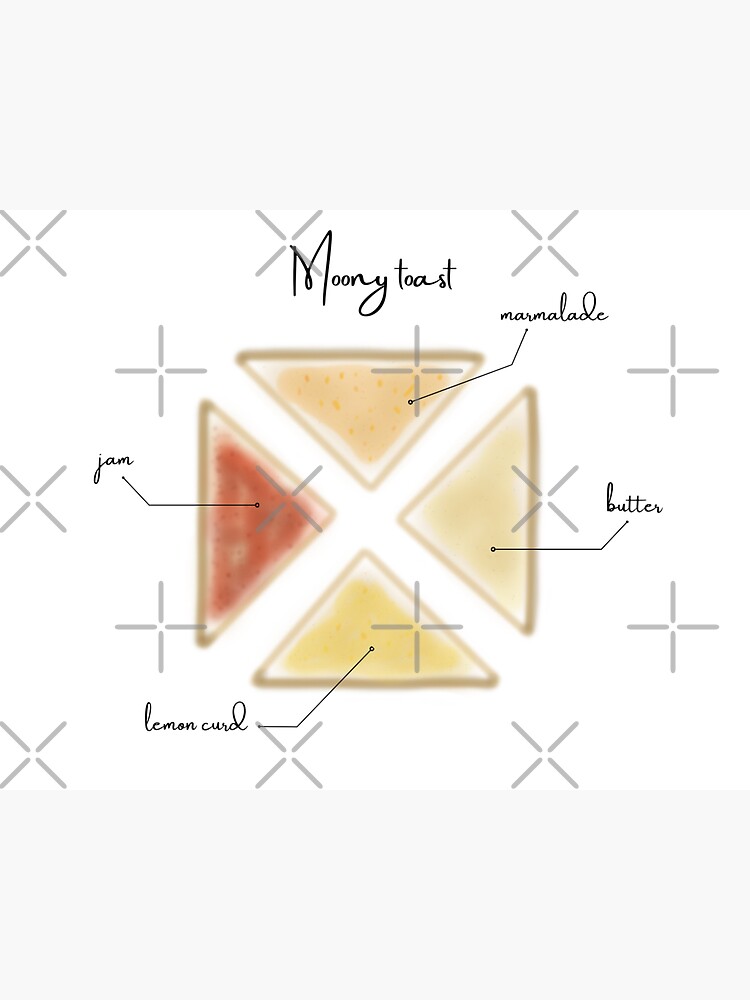 "Moony Toast #2" Sticker for Sale by bellgra | Redbubble