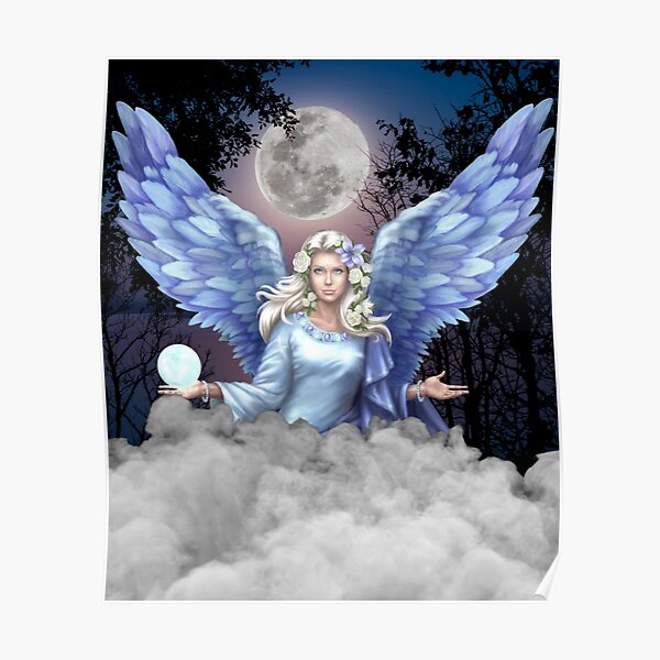 "Archangel Haniel" Poster by andyzdesigns | Redbubble