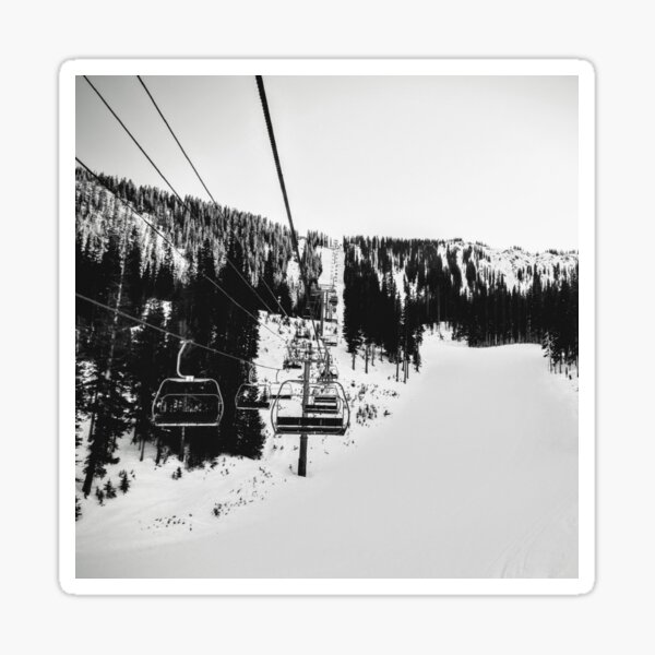 "Ski Lift" Sticker by KaydenWalker | Redbubble