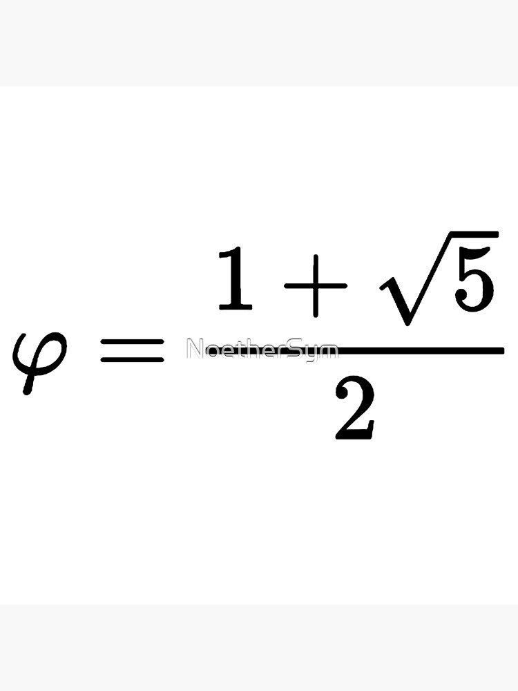 Golden Ratio, Golden Number Value, Calculus And Math Premium Matte ...