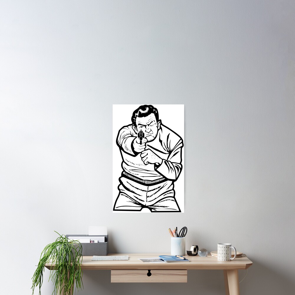 "bad guy vintage shooting range target" Poster for Sale by goatboyjr ...