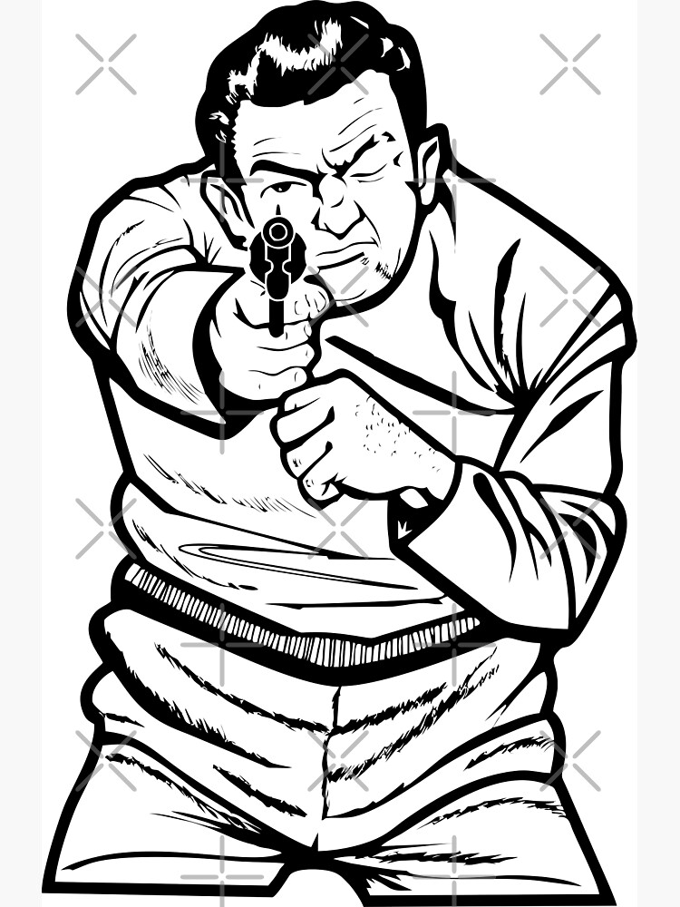 "bad guy vintage shooting range target" Poster for Sale by goatboyjr ...