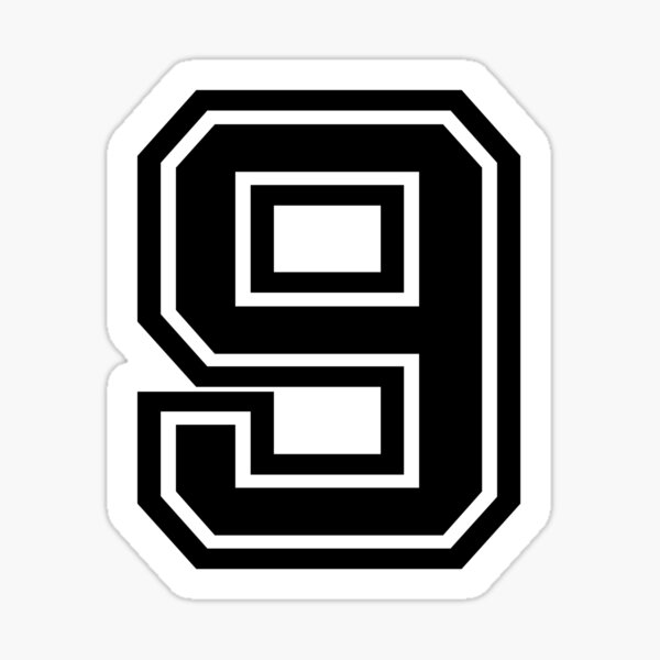Number 9 Baseball Cap Nine Player Uniform Sticker By number-9-baseball-cap-nine-player-uniform-sticker-by