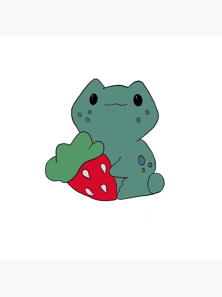 "Strawberry frog" Sticker by melceslan | Redbubble
