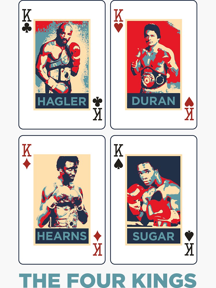 "Boxing The Four Kings " Sticker for Sale by The-Fan-Shack | Redbubble