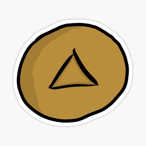 "Squid Game Triangle design Dalgona Honeycomb Candy" Sticker for Sale ...