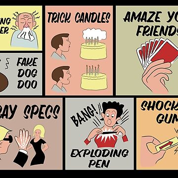 "Vintage Practical Jokes Advertisements" Poster for Sale by ...