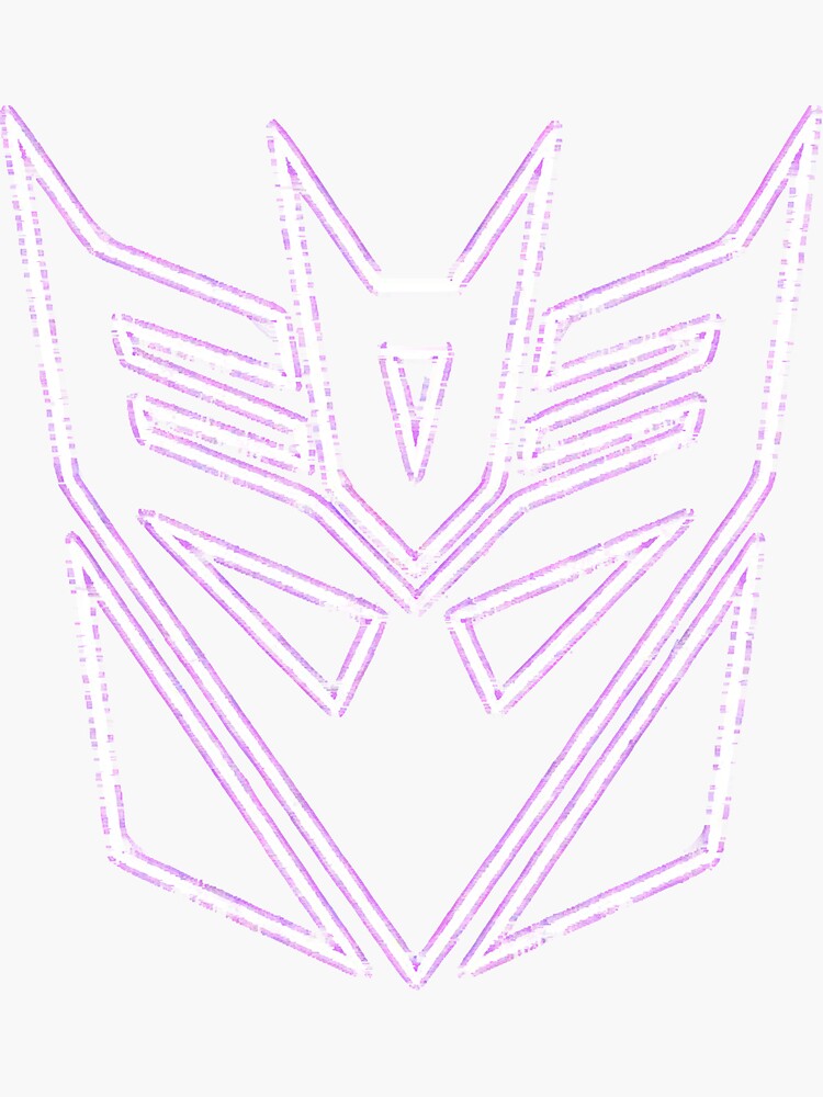 "Decepticon Logo Glow " Sticker for Sale by vutrieuman | Redbubble