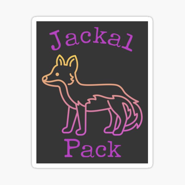 "Jackal Pack" Sticker for Sale by unhingedheather | Redbubble
