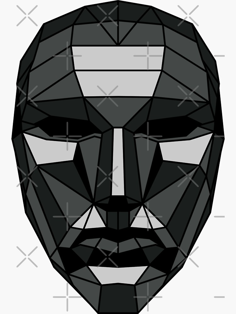 "The Front Man Mask" Sticker for Sale by Halla-Merch | Redbubble