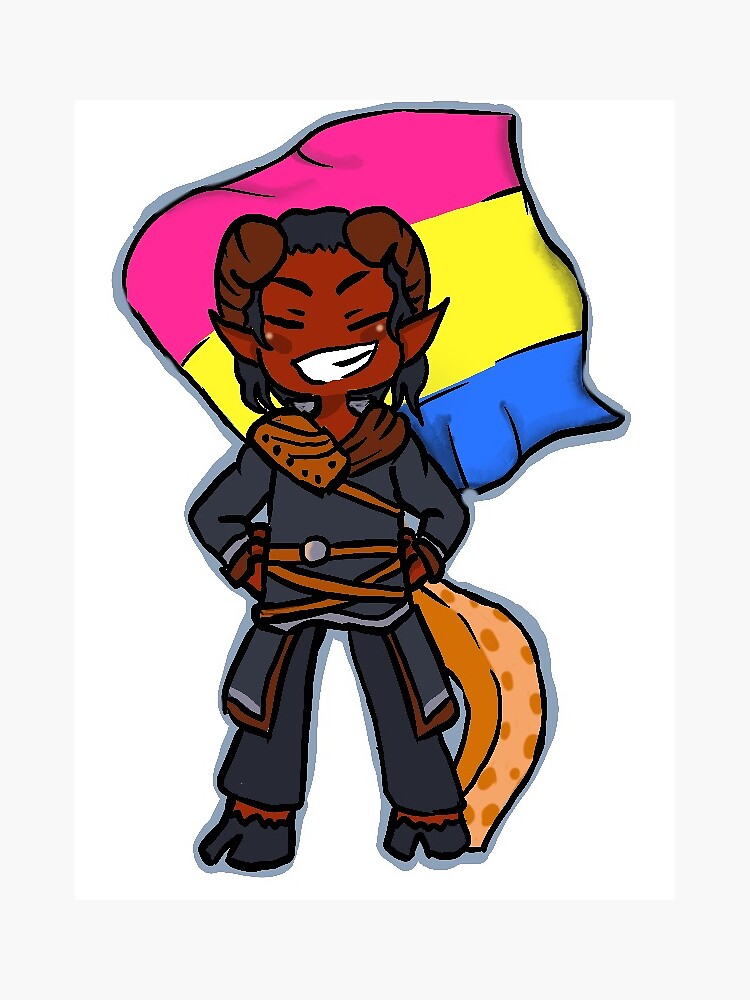 "Pride’s Pan Pride" Sticker by Nezuchi | Redbubble