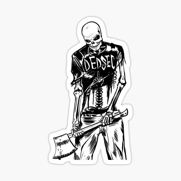 "Dedsec Skeleton" Sticker for Sale by The-Owl-Bard | Redbubble