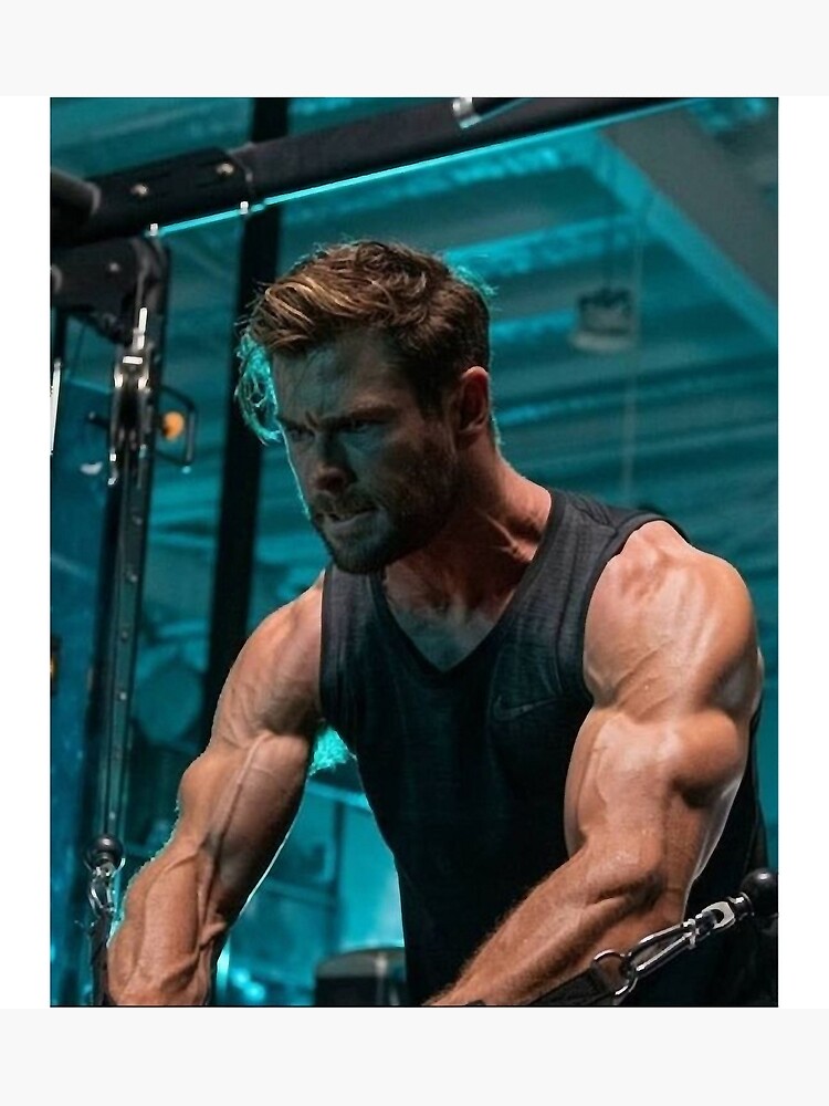 "Strong man Chris " Poster for Sale by Silveriobruno12 | Redbubble