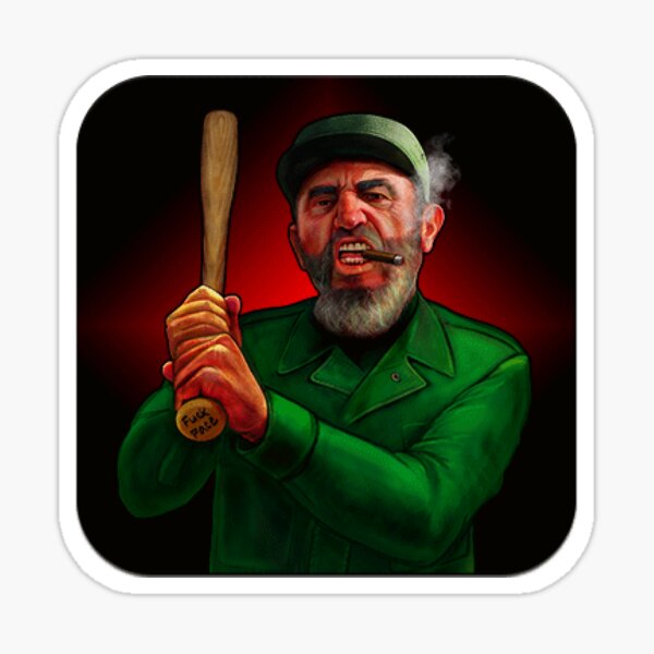 Sticker: Fidel Castro | Redbubble