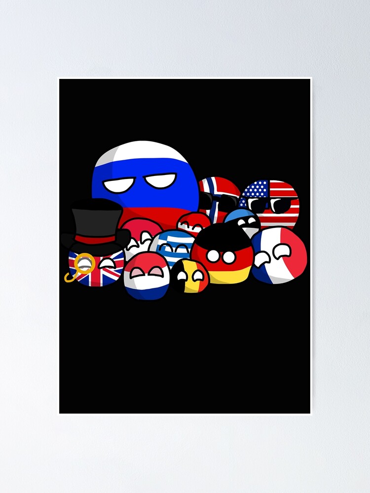 "Countryballs Jersey DMN design " Poster for Sale by JarredGarcia ...