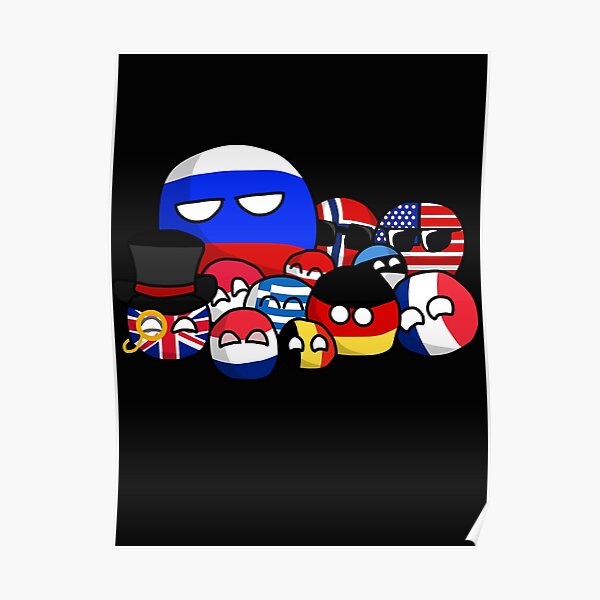 "Countryballs Jersey DMN design " Poster for Sale by JarredGarcia ...