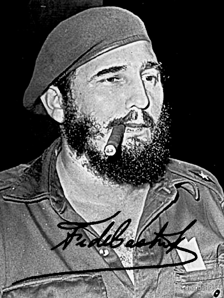 "Fidel Castro was young" Sticker by heydenrijk | Redbubble