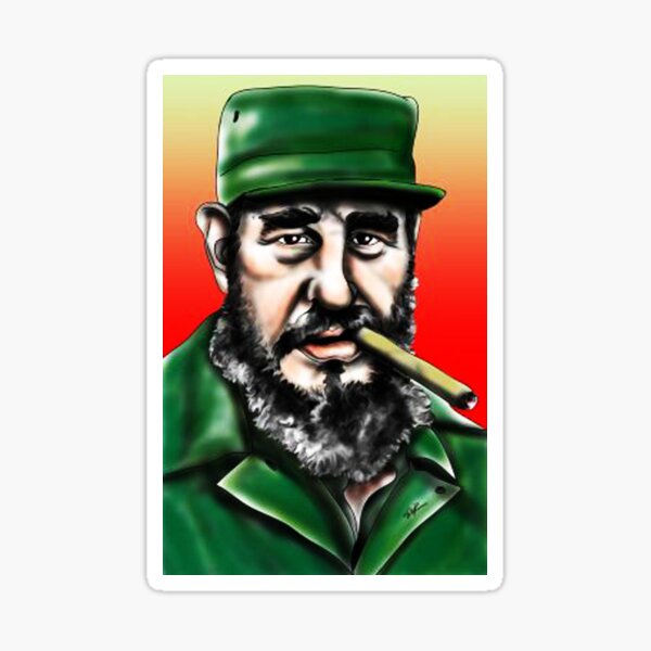 "FIDEL CASTRO" Sticker for Sale by jondal | Redbubble