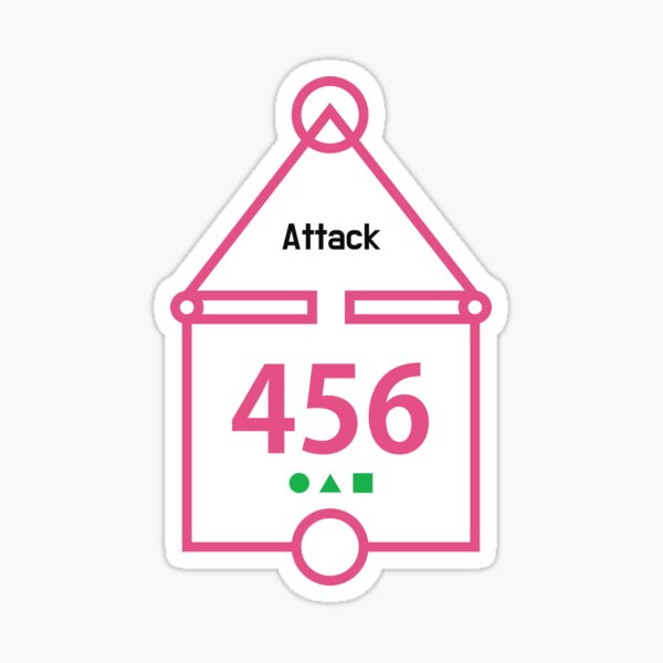"Game Player 456" Sticker for Sale by 2929shop | Redbubble