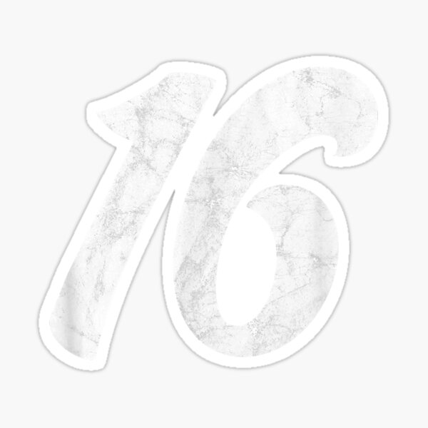 "16th Birthday gift Classic Vintage Girls Boys 16 year old" Sticker for ...