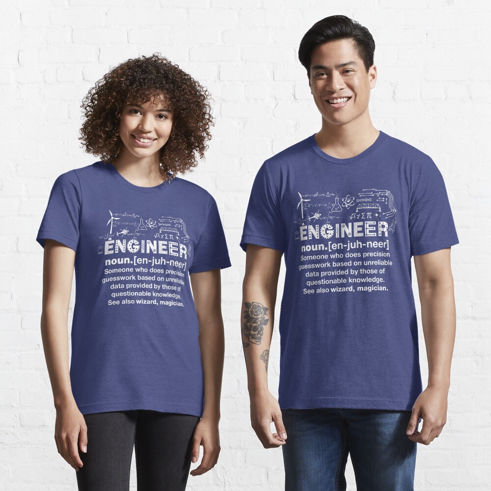 "Funny Engineer Definition " T-shirt for Sale by lolotees | Redbubble ...