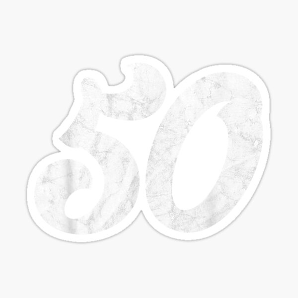 "50th Birthday gift Classic Vintage Women Men 50 year old" Sticker for ...