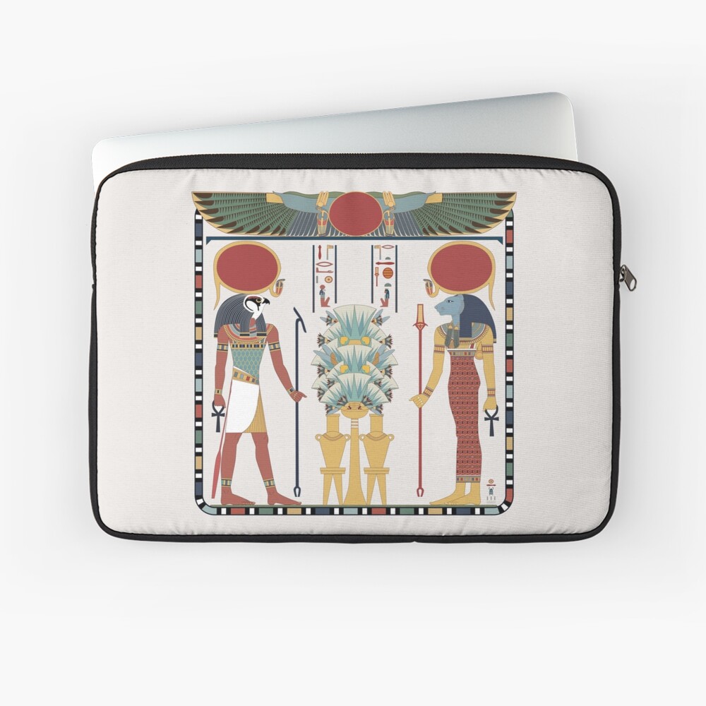 "Ra and Sekhmet" Sticker for Sale by Aakheperure | Redbubble