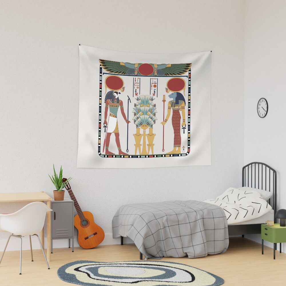 "Ra and Sekhmet" Sticker for Sale by Aakheperure | Redbubble