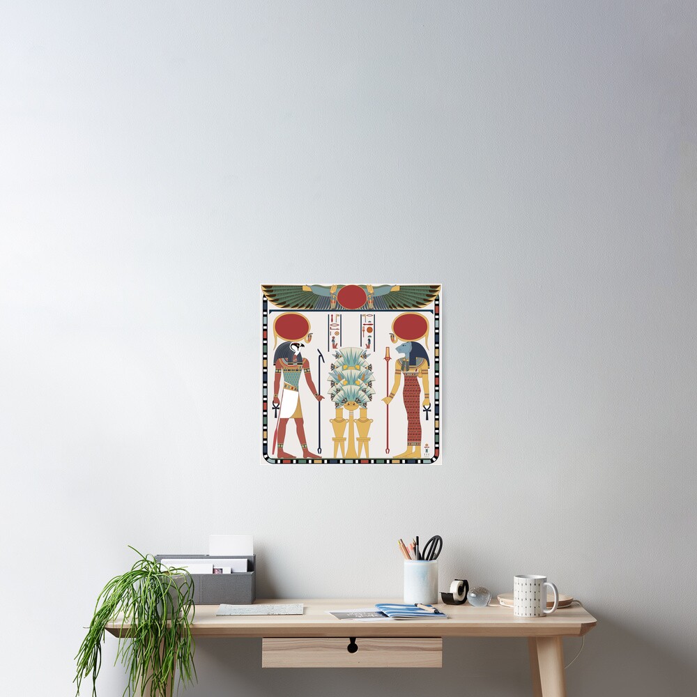 "Ra and Sekhmet" Sticker for Sale by Aakheperure | Redbubble