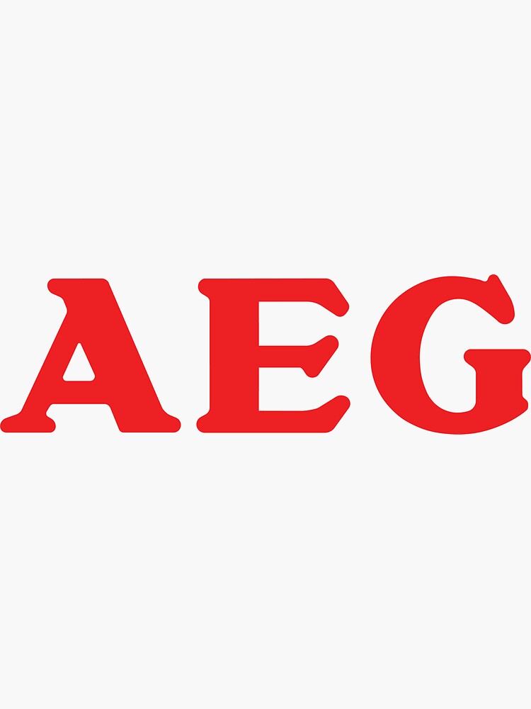 "AEG Logo" Sticker for Sale by Hirminalusita | Redbubble