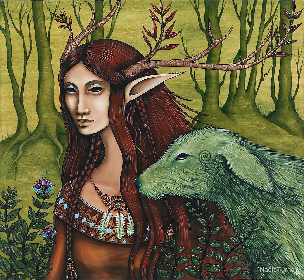 ""GreenWood Fae"" by NadiaTurner | Redbubble
