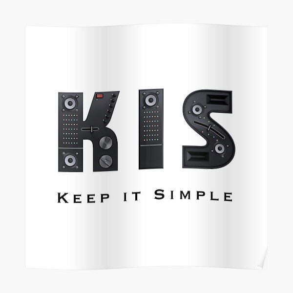 Kis Keep It Simple Sound Box Poster For Sale By Hell Prints