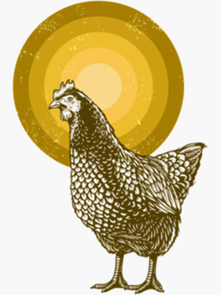 "Chicken - Colour spectrum " Sticker for Sale by ApplingAcres | Redbubble